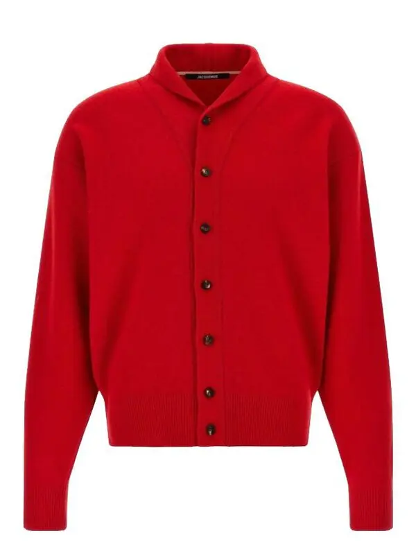 Jacquemus Button-up Knit Cardigan - Red