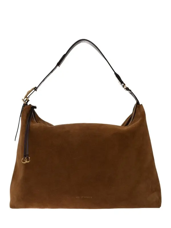 Etro Large Hobo Shoulder Bag - Brown
