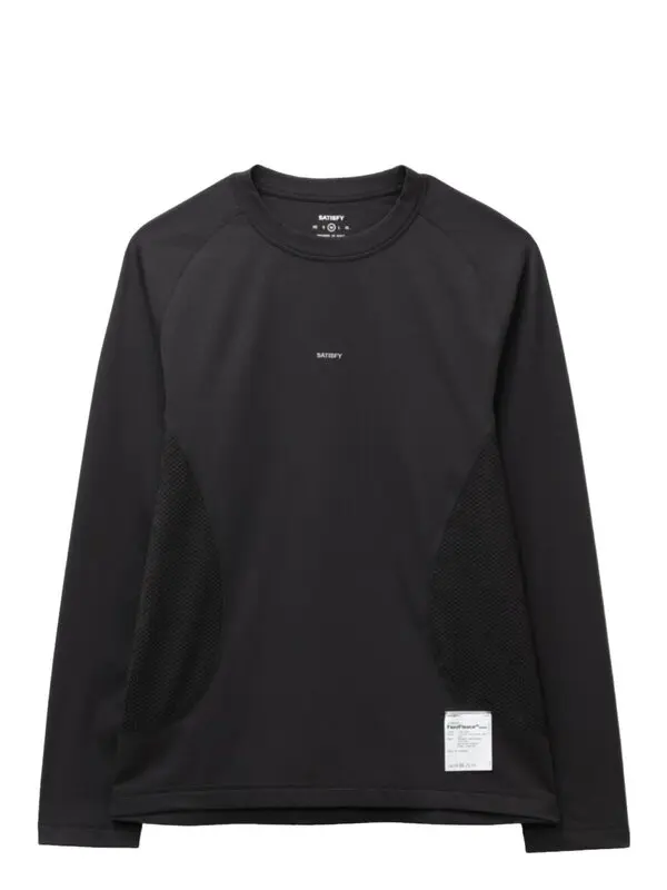 Satisfy Fuzzfleece Octa Long Sleeve T-shirt - Black