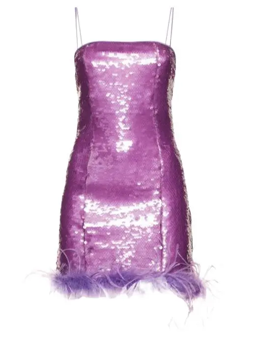 Giuseppe Di Morabito Sequined Mini Dress - Purple