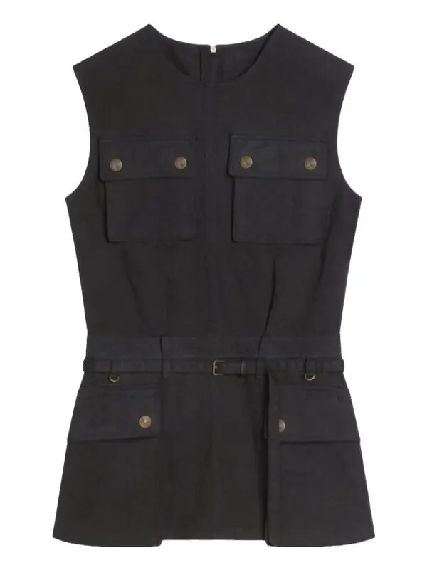 Dries Van Noten Overdyed Utility Top - Black