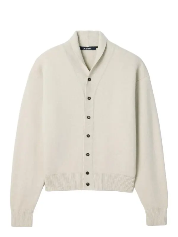Jacquemus Button-up Knit Cardigan - Light Beige