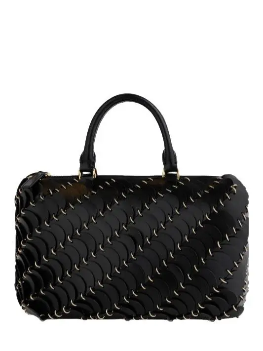Rabanne Paco Leather Tote Bag - Black