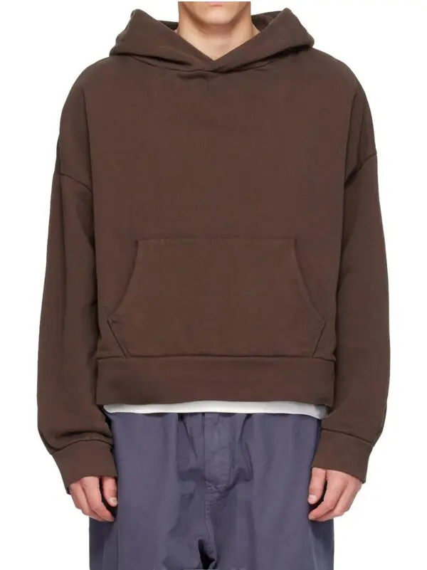 ENTIRE STUDIOS Relaxed Kangaroo-pocket Hoodie - Brown