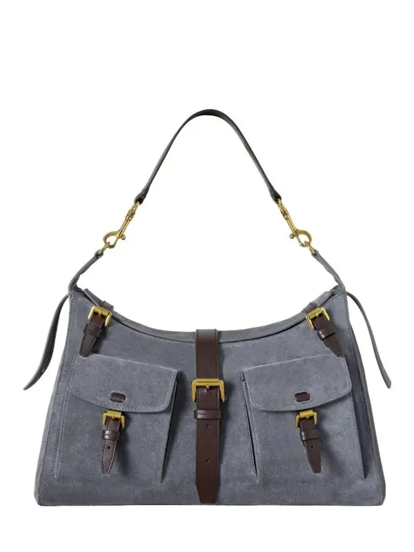 Mulberry Roxanne Buckle-detail Shoulder Bag - Mist Grey