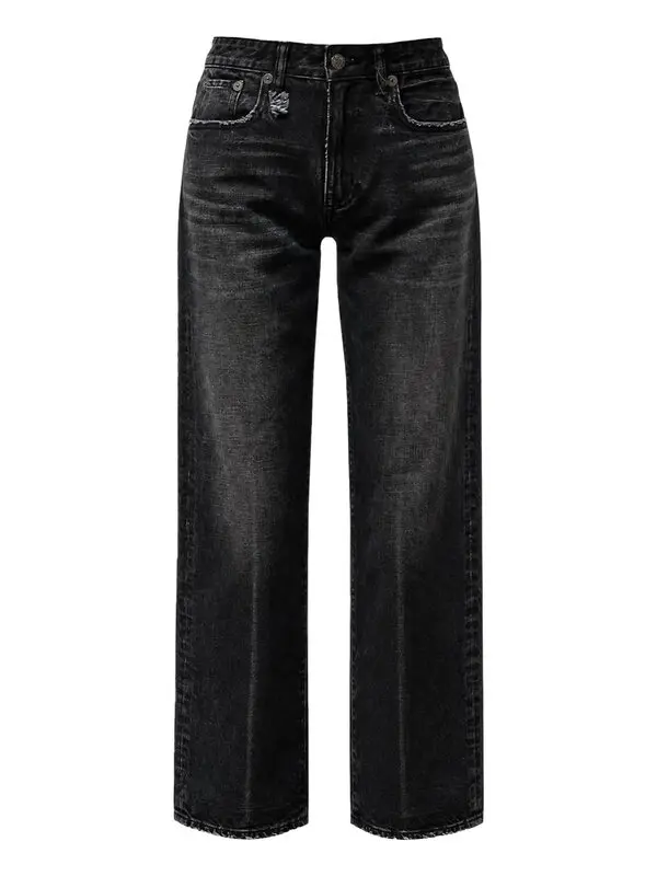 R13 Romeo Slim Boyfriend Jeans - Black