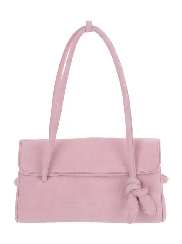 Jacquemus Knotted Embossed Shoulder Bag - Pink