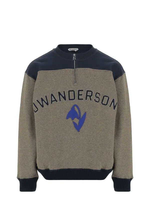 J.W.ANDERSON Jw Anderson Logo Half Zip Sweatshirt - No