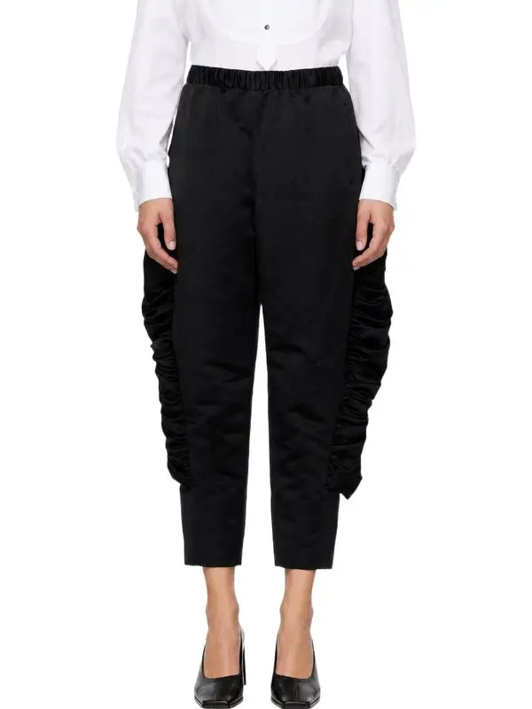 Comme Des Garçons Casual Pants With An Elastic Waistband - Black