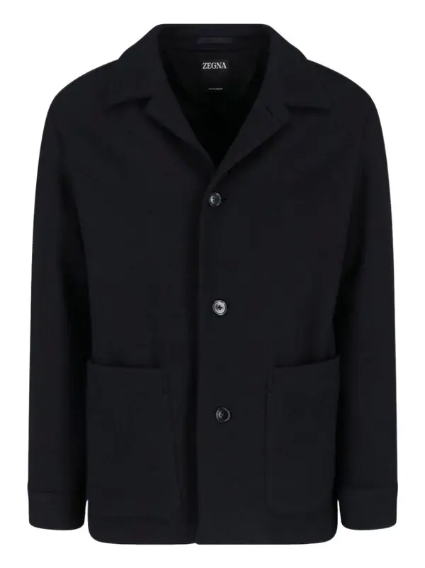 Zegna Single-breasted Patch-pocket Blazer - No
