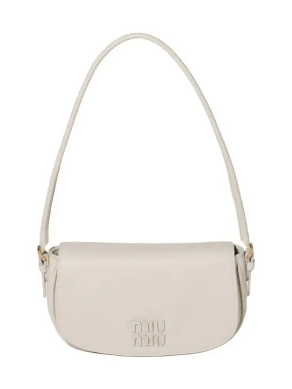 Miu Miu Flap Shoulder Bag - Nude