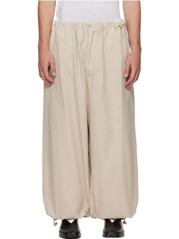 ENTIRE STUDIOS Pleated Casual Trousers - Beige