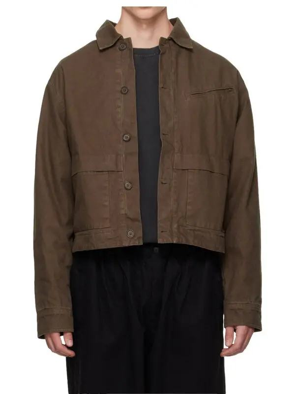 ENTIRE STUDIOS Single-breasted Long-sleeve Casual Jacket - Khaki
