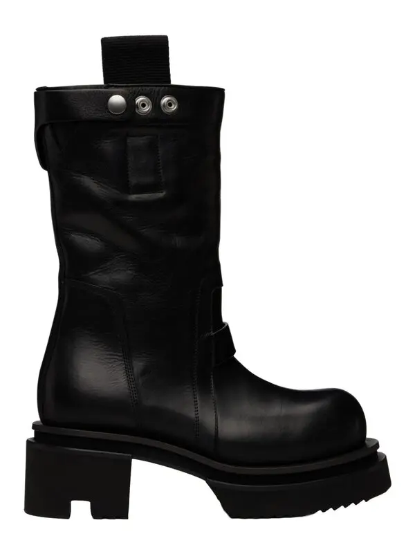 Rick Owens Platform Leather Boots - Black