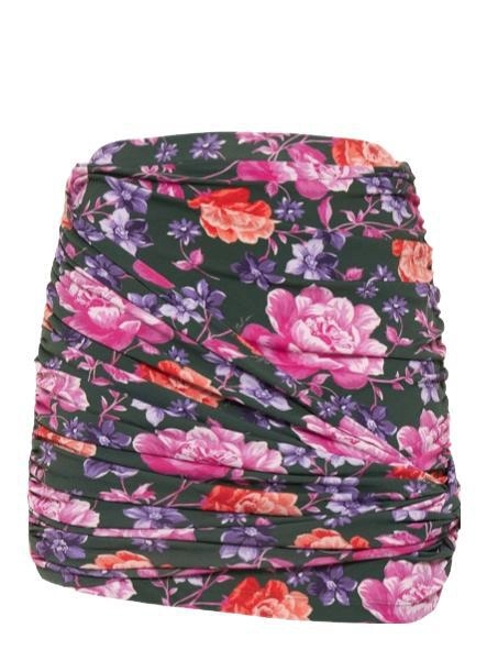 Magda Butrym Exclusive Printed Draped Mini Skirt - Multicolor