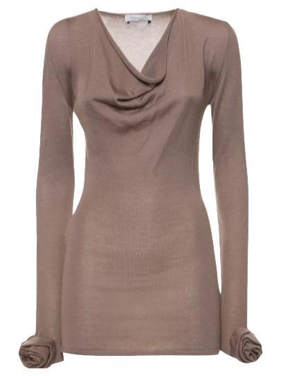 Blumarine Floral Dress - Brown