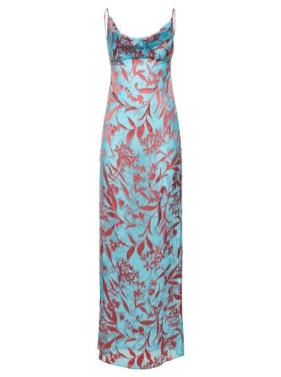 Magda Butrym Chiffon Dress - Blue