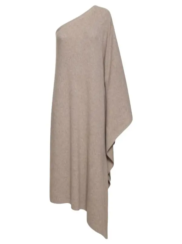 Michael Kors Asymmetrical Knitted Blouse Dress - Nude