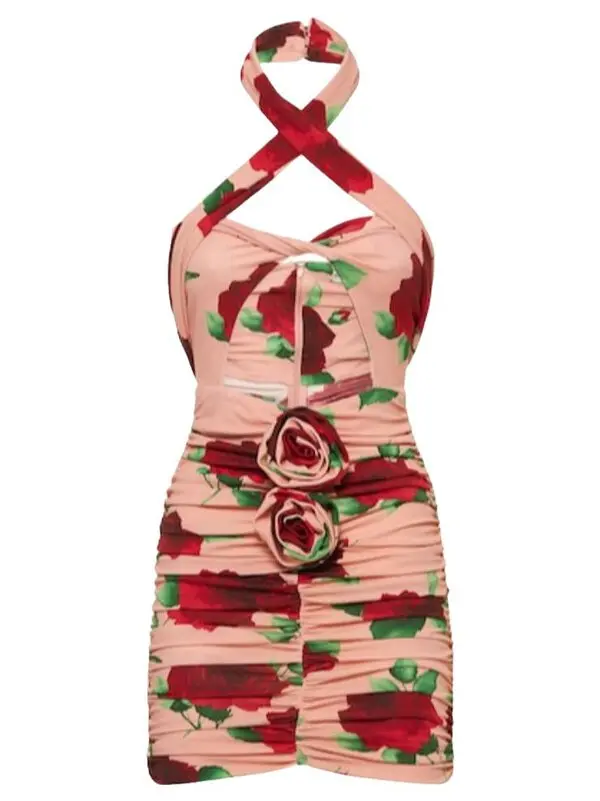 Magda Butrym Hollowed-out Mini Dress - Pink
