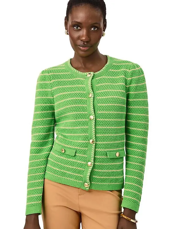 Lilly Pulitzer® Maysen Cardigan In Long Sleeves, Crewneck - Green