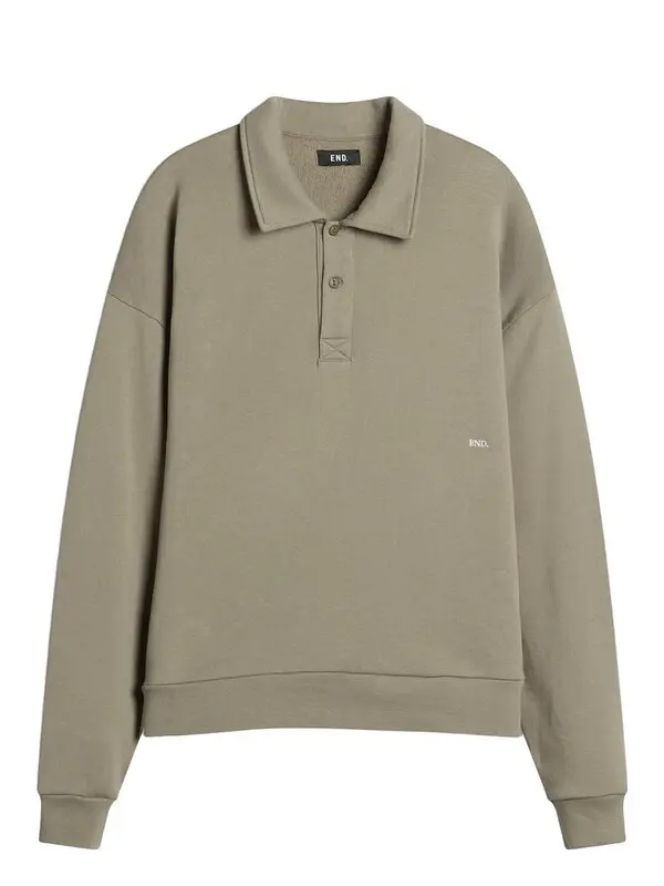 END. Signature Fleece Polo - Khaki