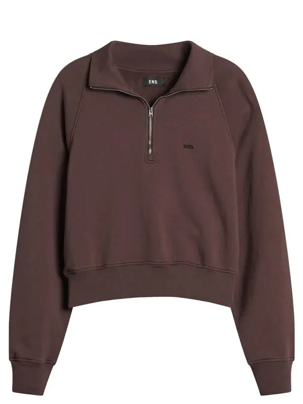 END. Classic Quarter Zip - Chocolate