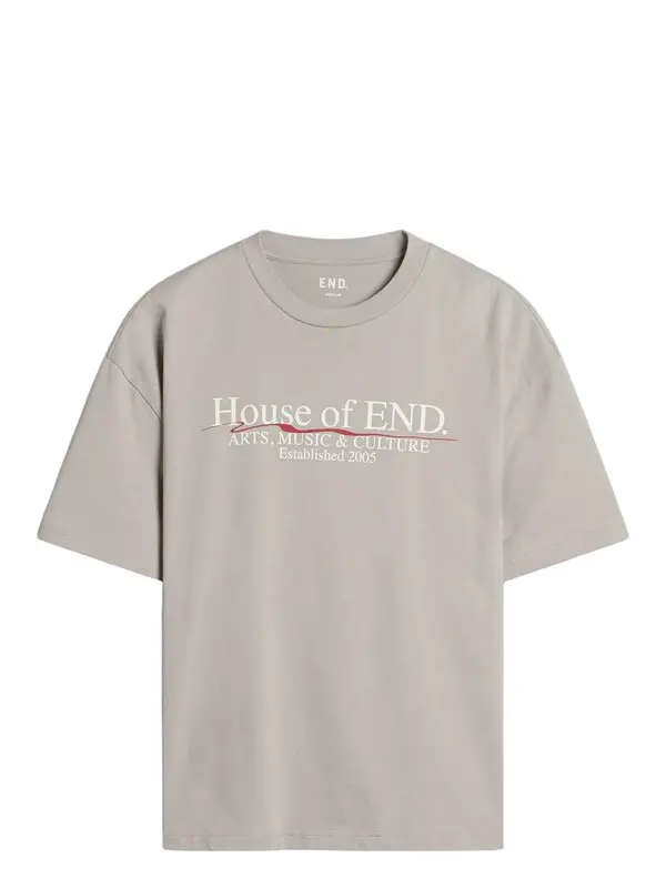 END. Underline T-shirt - Washed Grey
