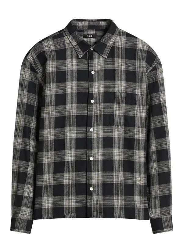 END. Semester Shirt - Black Check