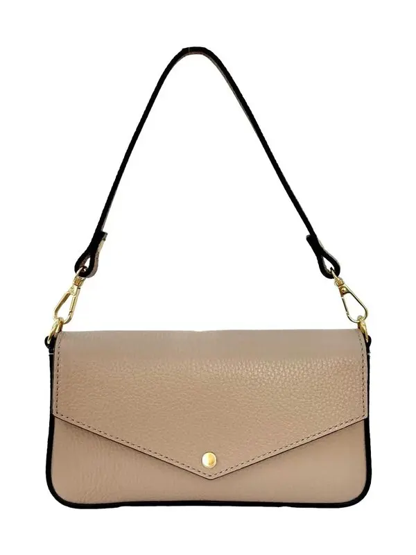 APATCHY LONDON The Munro Blush Leather Shoulder Bag - Pink