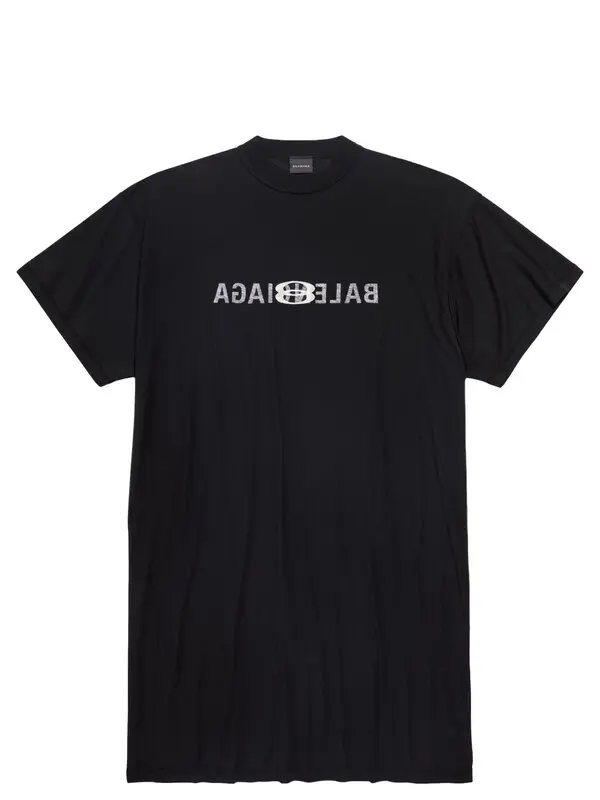 Balenciaga Inside-out Unity T-shirt Dress - Black