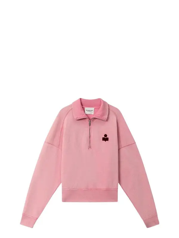 Isabel Marant Étoile Ross Stand-up Collar Sweatshirt - Pink