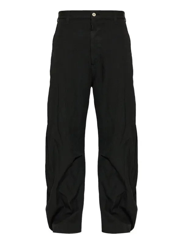 Comme Des Garçons Casual Trousers With Belt Loops - Black