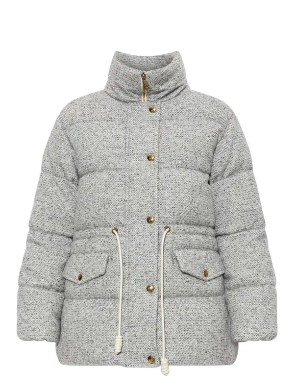 Moncler Diaphanes Textured Down Jacket - Grey