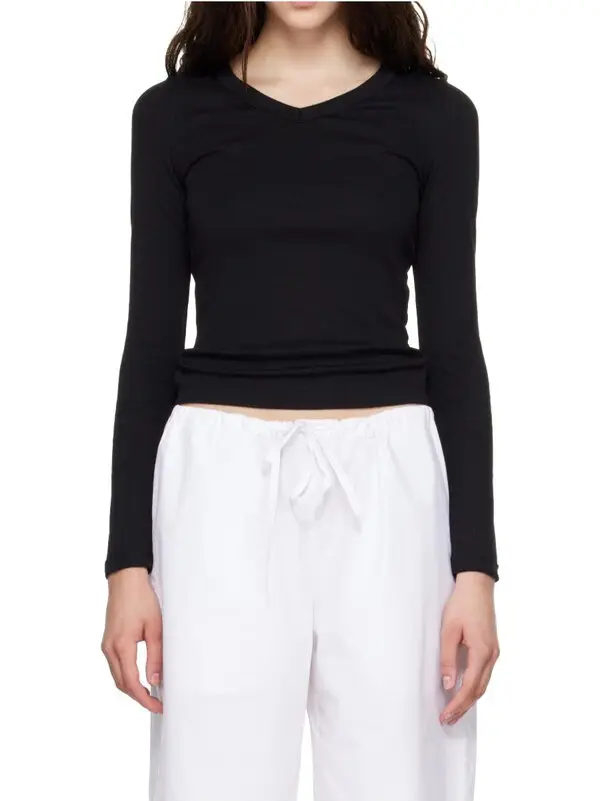 FLORE FLORE Jill Long-sleeve T-shirt - Black