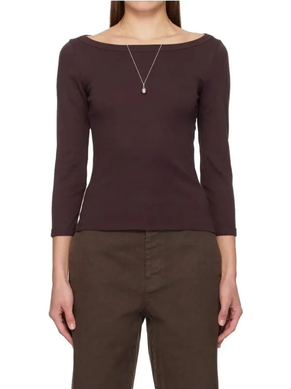 FLORE FLORE Steffi T-shirt - Choco Plum