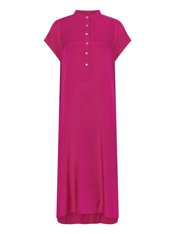 BELYED HANDCRAFT Kurta – Soft Cotton Mandarin Collar Tunic Belyed - Pink