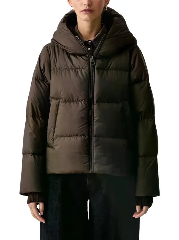 Marc O'polo Quilted Hooded Jacket - Brown