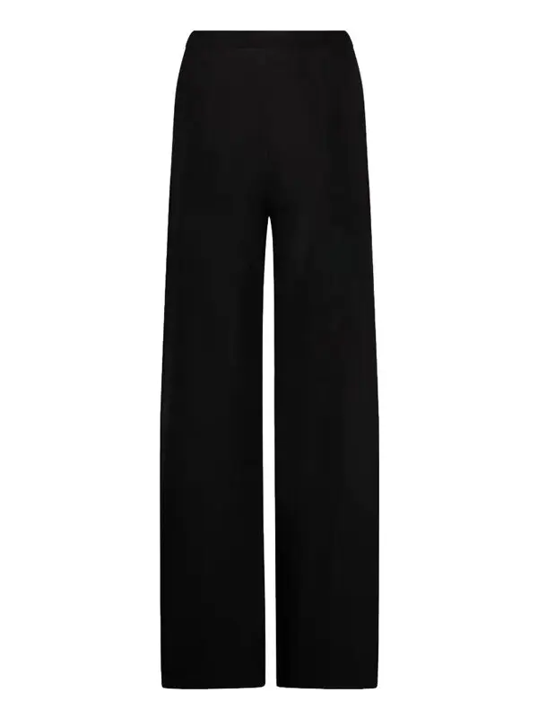 Max Mara Drawstring Wide-leg Trousers - Black