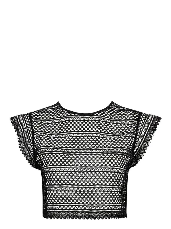 AUBADE By The Sea Lace-trim Top - Black