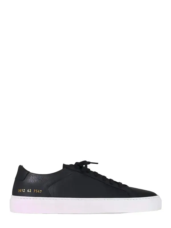 COMMON PROJECTS Grained Leather Sneakers - Black