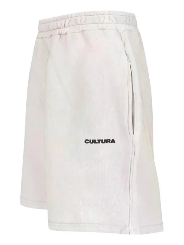 CULTURA Logo-print Shorts - Grey