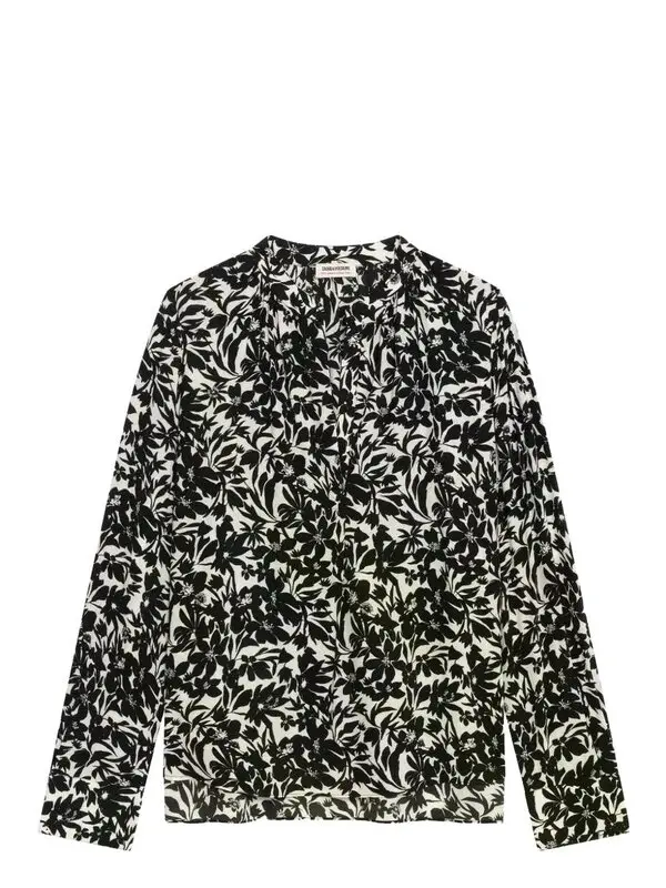 Zadig&Voltaire Tink Soft Night Flowers Blouse - Black