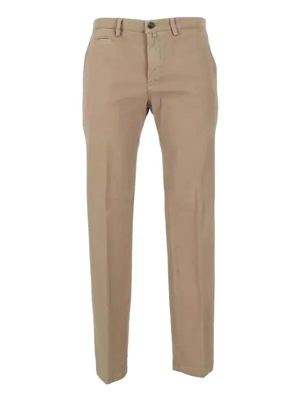 BRIGLIA 1949 Straight-leg Chino Trousers - Brown