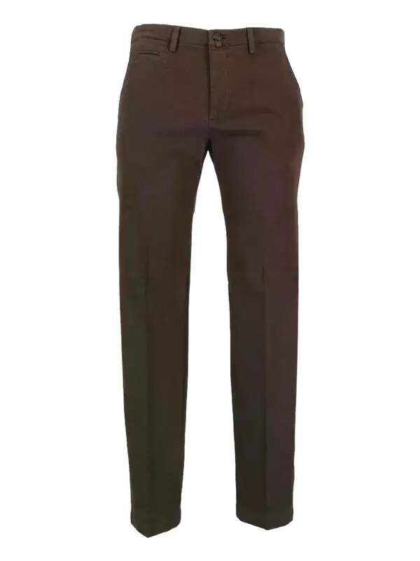 BRIGLIA 1949 Straight-leg Chino Trousers - Brown