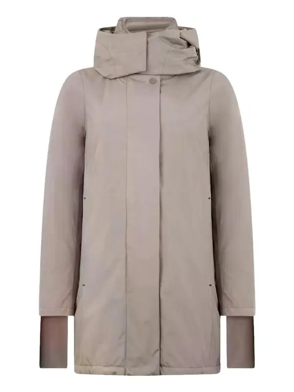 Herno Hooded Zip-up Jacket - Brown