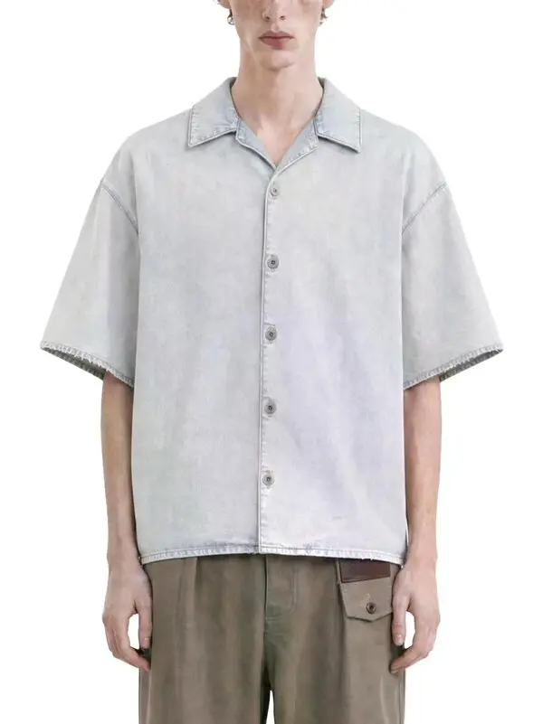 Loewe Short-sleeve Denim Shirt - Blue