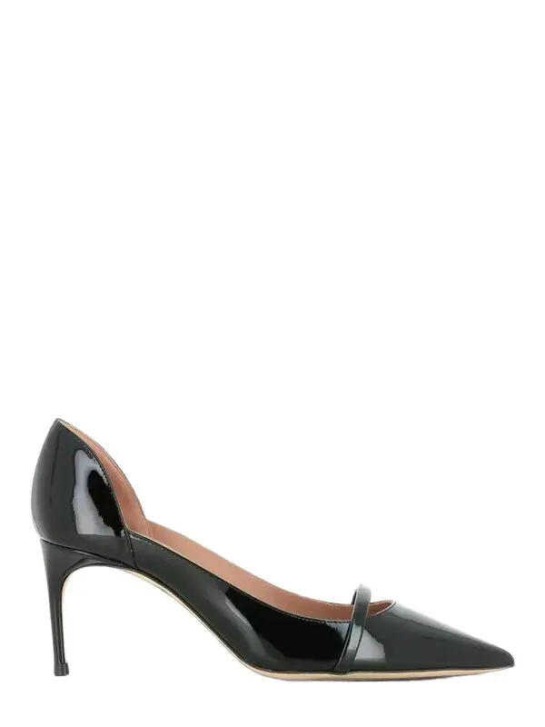 MALONE SOULIERS 90mm Crawford Pointed-toe Patent-finish Pumps - Black