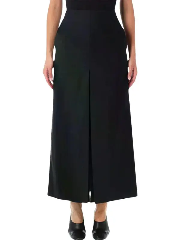 Auralee Front-slit Skirt - Black