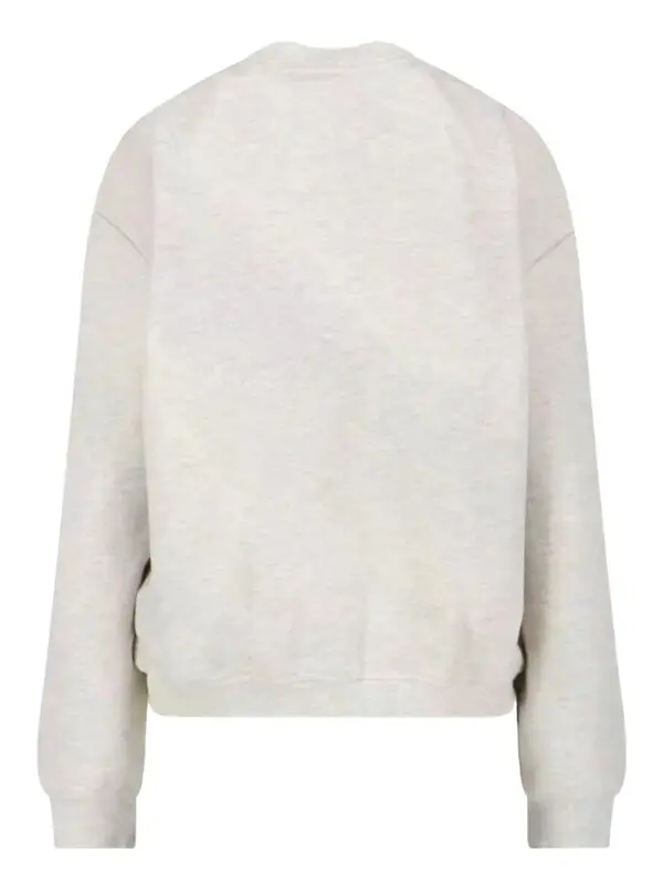 LOW CLASSIC Button-up Crew-neck Sweater - Grey