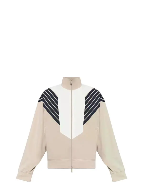 Dsquared2 Panelled Stripe-detail Track Jacket - Neutrals